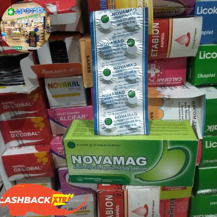 Jual Novamag tablet obat maag originale | Shopee Indonesia