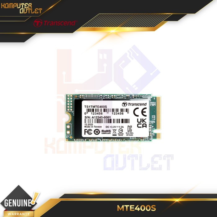 Jual Transcend SSD NVME 1TB M.2 2242 PCIe Gen 3x4 MTE400S NVME - 1 TB | Shopee Indonesia
