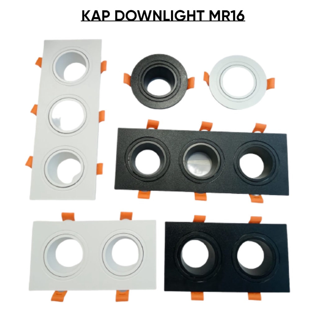 Jual KAP DOWNLIGHT LAMPU HALOGEN MR16 / KAP LAMPU SOROT FITTING MR16 | Shopee Indonesia