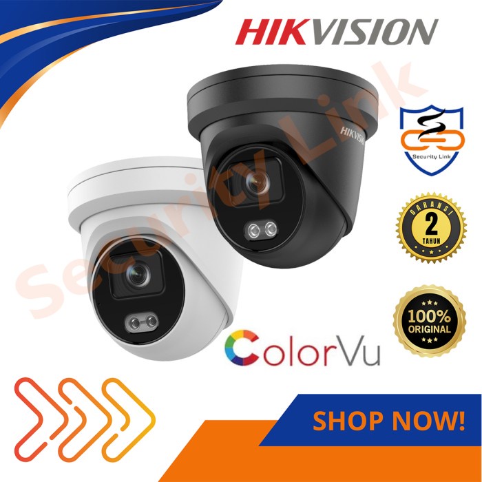 Jual Turret Camera 4MP DS-2CD2347G2-LU - Hikvision IP Camera Colorvu Audio | Shopee Indonesia