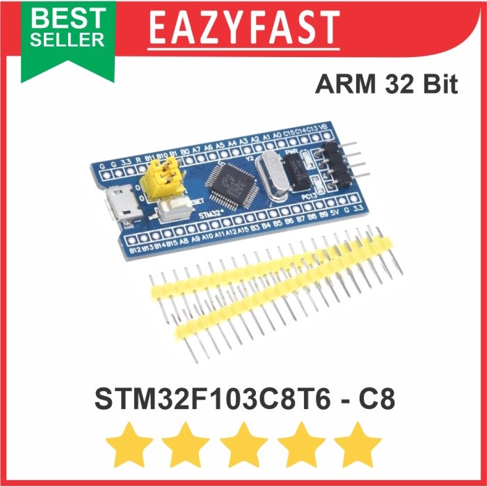 Jual STM32 F103 C8 Bluepill STM32F103C6T6 ARM Cortex STM 32 Bit Nano Micro | Shopee Indonesia