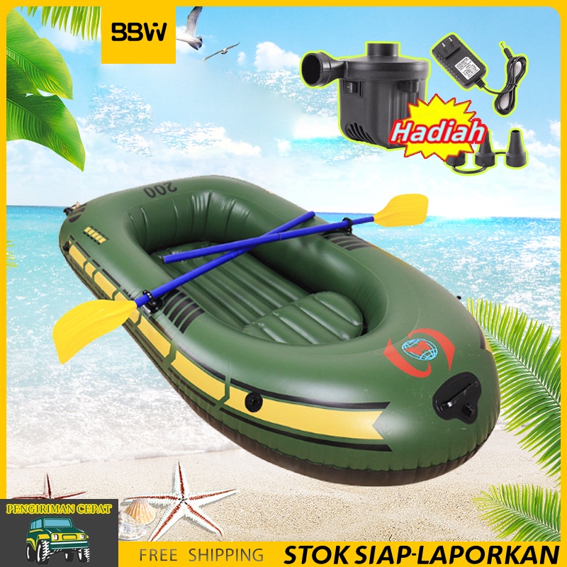 Jual Set Perahu Karet Inflatable Kapasitas dengan Dayung Material Karet ...
