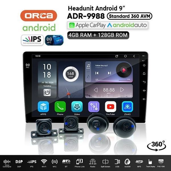 Jual Head Unit Android ORCA STANDARD NFC Built in Kamera 360 | Shopee ...