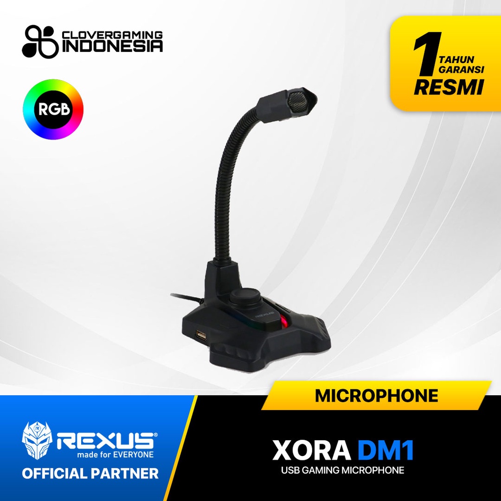 Jual Rexus Xora DM1 RGB Microphone Gaming | Shopee Indonesia