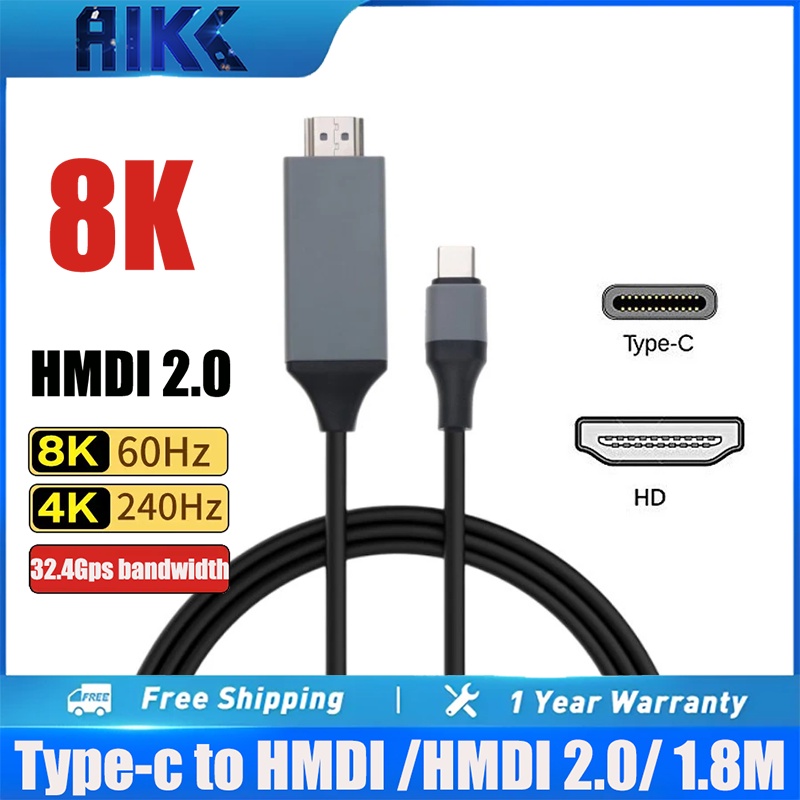 Jual Kabel USB Type C to HDMI | Type-c to HDMI 4K HP/Projector/Laptop ...