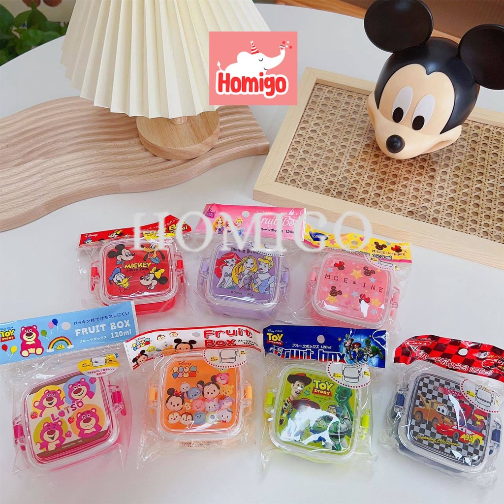 Jual Homigo Snack Box Wadah Buah Sayur Bento Cemilan Lunch Disney ...