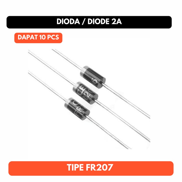 Jual Dioda Diode 2A 2 A Amper FR207 FR 207 1000V Fast Recovery Rectifier | Shopee Indonesia