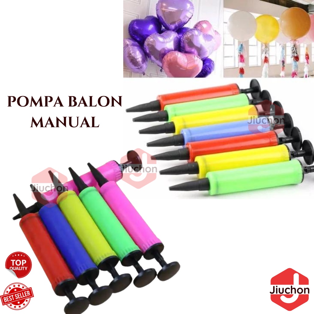 Jual JIUCHON POMPA BALON TANGAN MANUAL MINI PORTABLE / ALAT POMPA TIUP ...