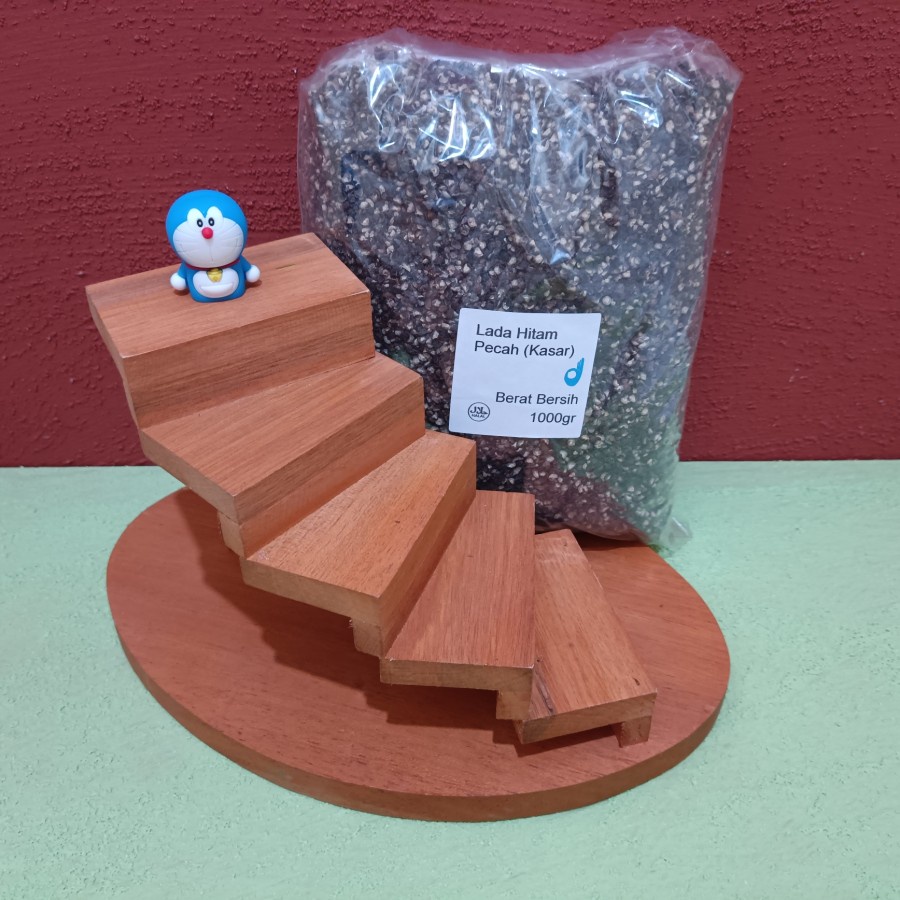 Jual COD Lada Hitam Kasar 1 kg / Cracked Black Pepper 1000 gram Pecah ...