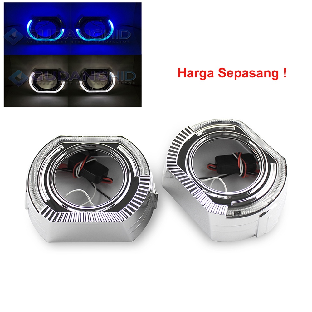 Jual Shroud LED BiLED Projie WST BMW Projector 2.5 Inch Cree Angel Eye ...