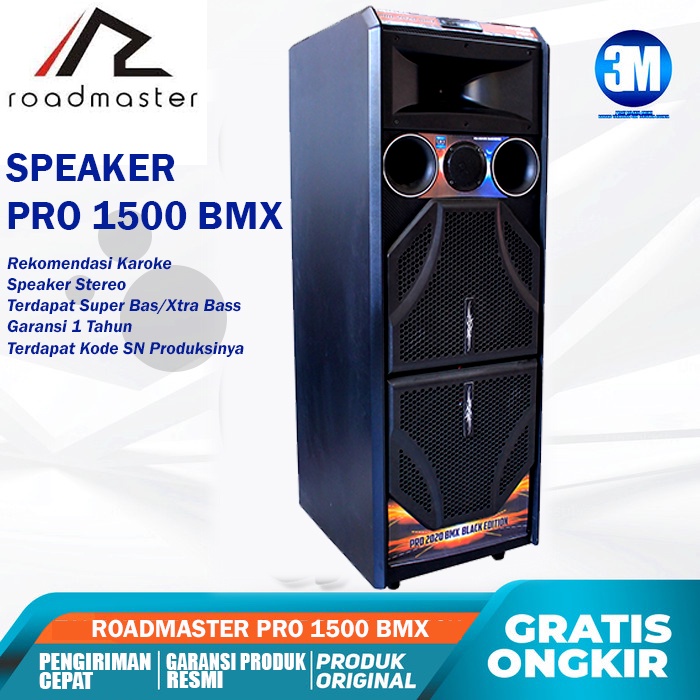 Jual SPEAKER BLUETOOTH SPEAKER KARAOKE SPEAKER BASS ROADMASTER PRO 1500 ...