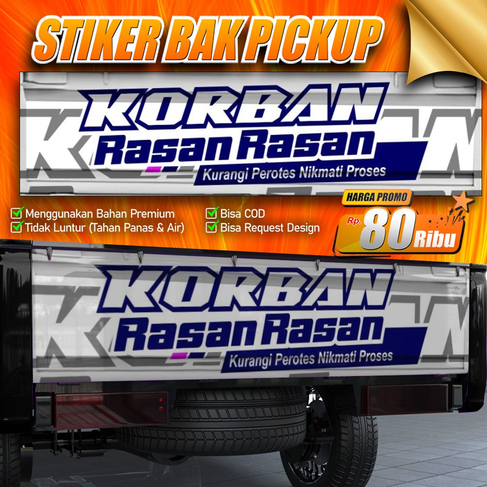 Jual STICKER VARIASI PICK UP L300 CUSTOM BAK BELAKANG-DECAL STICKER BAK ...