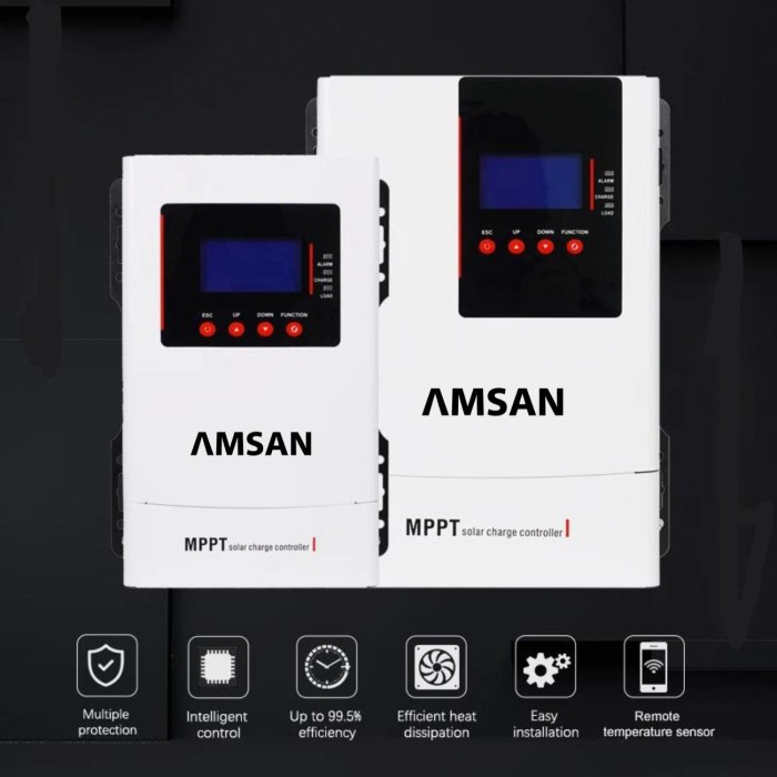 Jual MPPT AMSAN 60A 100A 30A AE Series SCC Solar Charge Controller ...