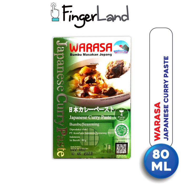 Jual WARASA Japanese Curry Paste 80 gram Bumbu Kari Jepang Instan ...
