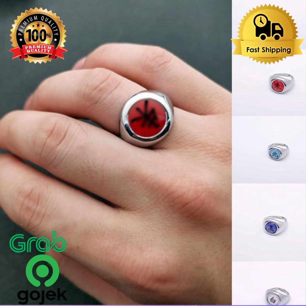 Jual Cincin anime naruto kosplay akatsuki sasuke itachi pain cosplay ...