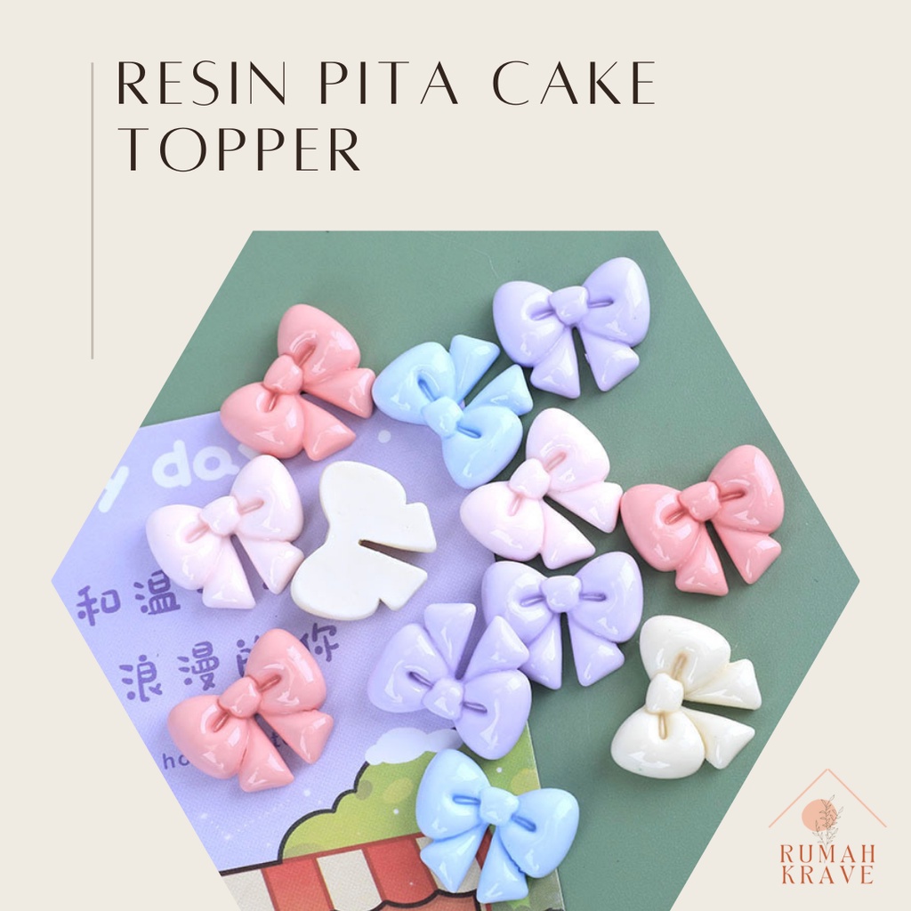 Jual RUMAH KRAVE - Resin Pita Cake Topper Hiasan Dekorasi Kue DIY ...