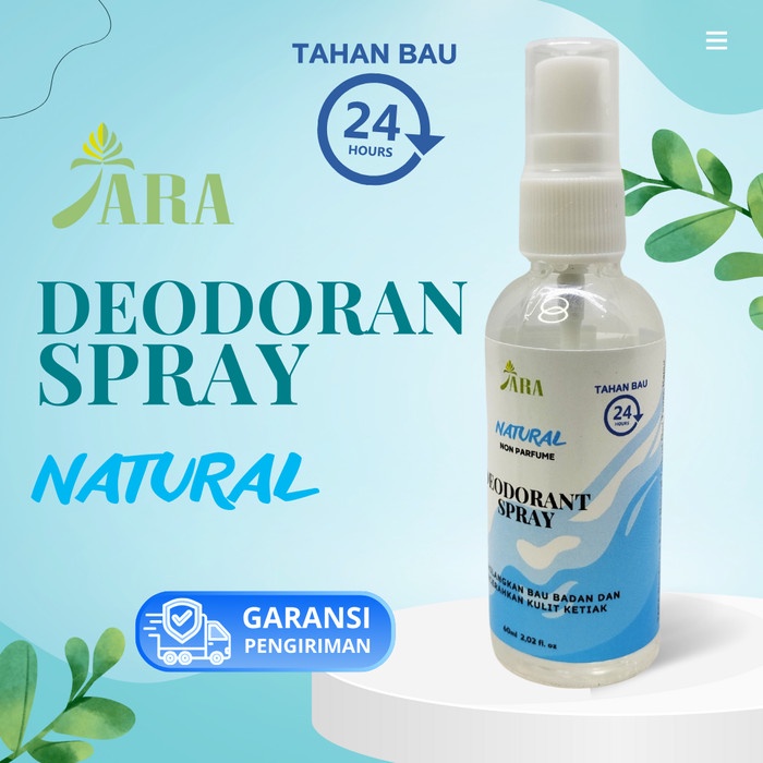 Jual Tara Deodorant Spray Tawas Natural Penghilang Bau Badan Alami Pria ...