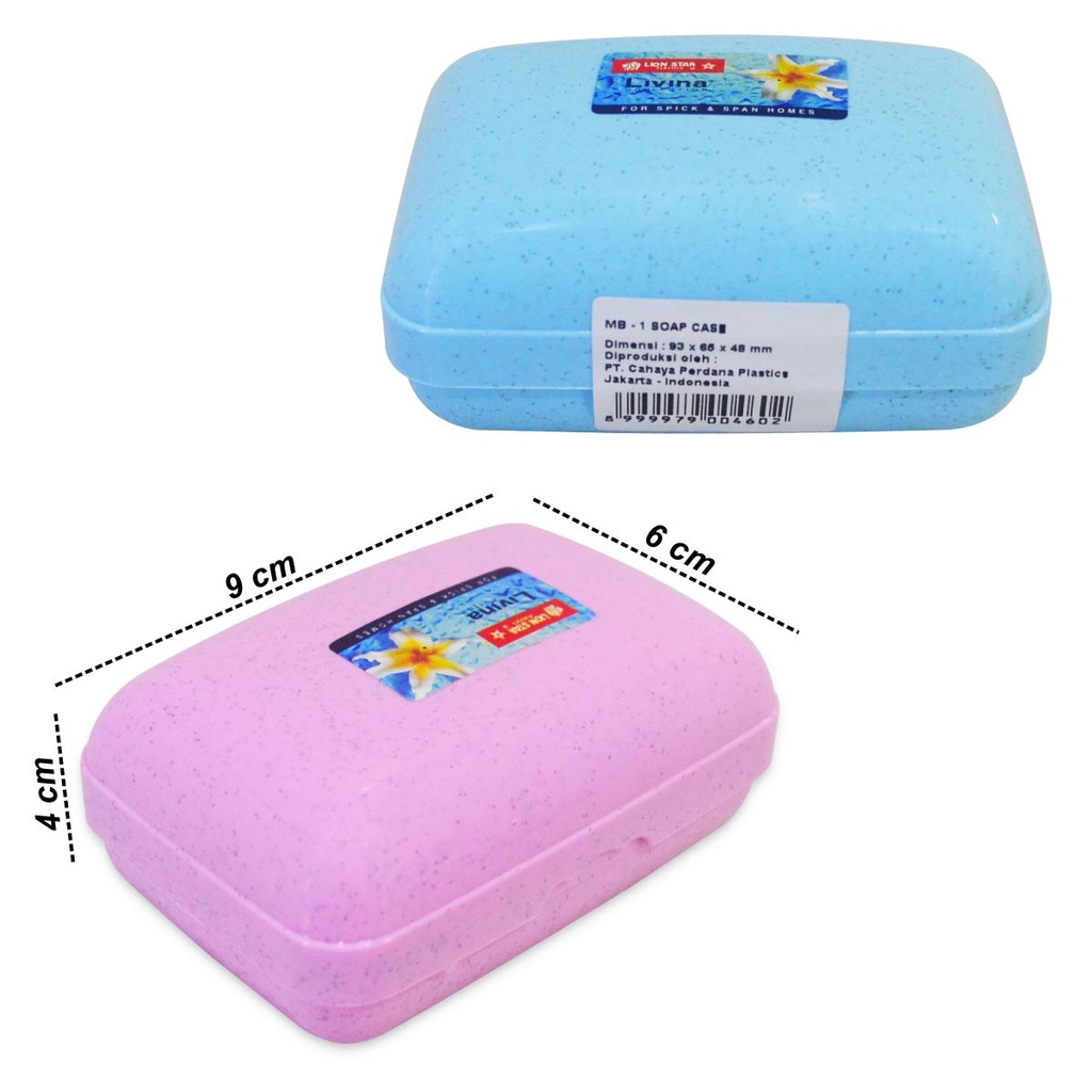 Jual Wadah Box Tempat Sabun Batang Lion Star MB-1 Soap Case Plastik ...