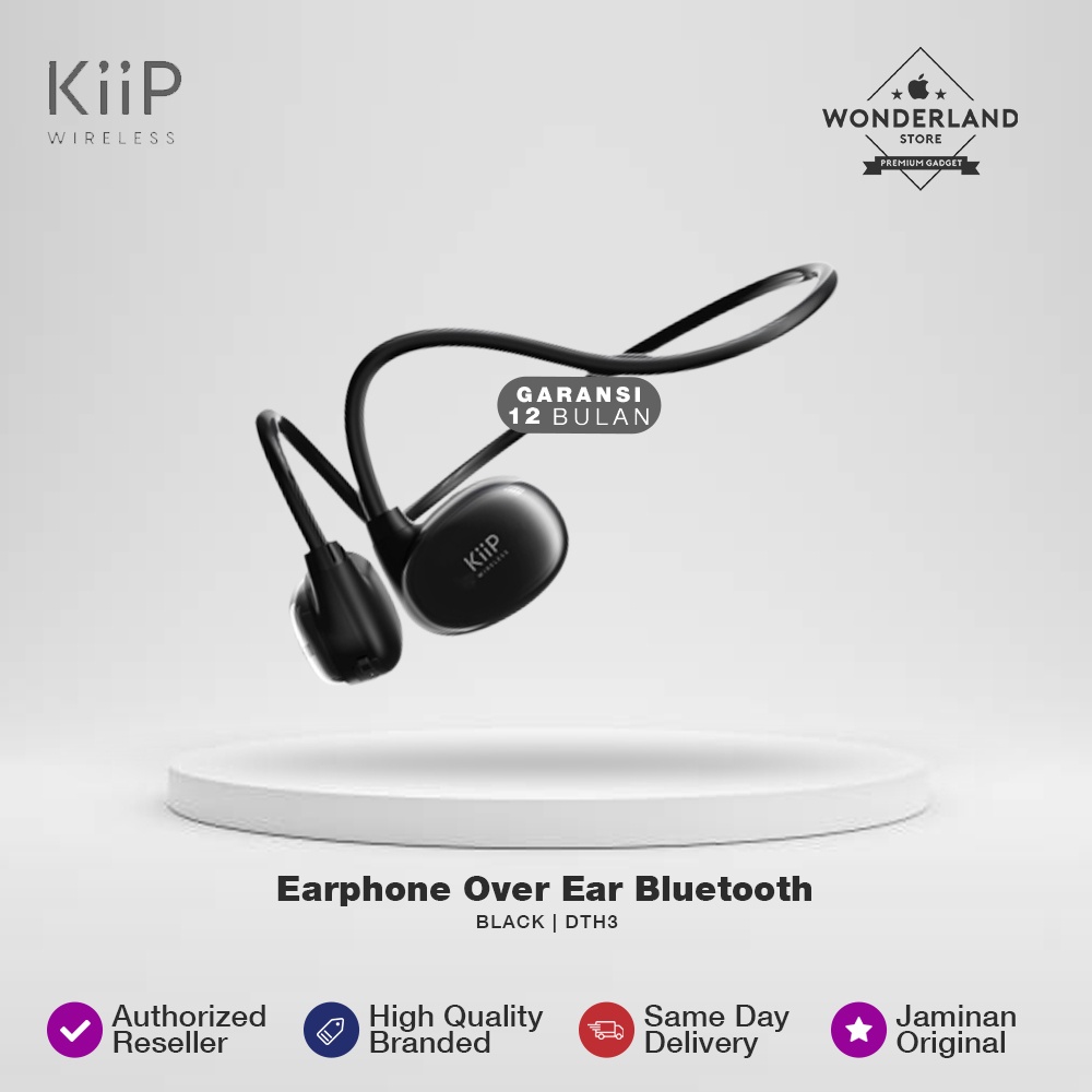 Jual Kiip DTH3 Earphone Wireless Over Ear Headset Bluetooth Sports ...