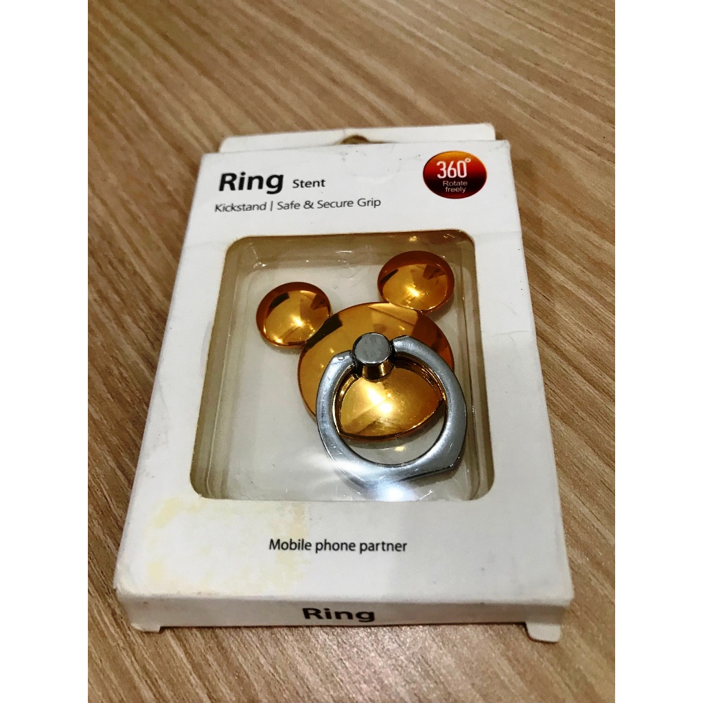 Jual Ring Stand Holder MICKEY MOUSE DISNEY Emas Handphone Phone ...
