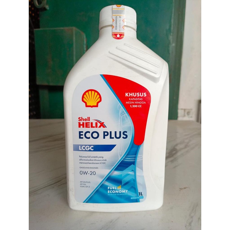 Jual Oli Mesin Shell Helix ECO Plus LCGC 0W-20 1 Liter Scan Barcode ...