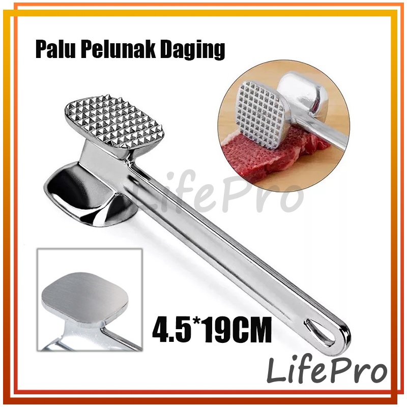 Jual Aluminium Meat Hammer Tenderizer / Palu Daging Pengempuk Pelunak ...