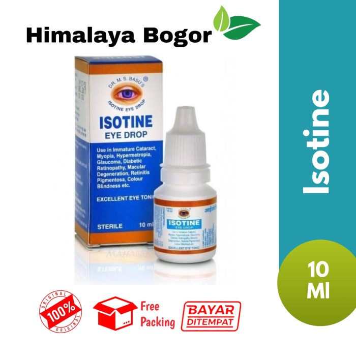 Jual Isotine Eye Drop Original, Katarak, Myopia, Glukoma, Hypermetropia ...