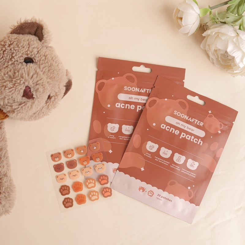 Jual SOONAFTER Oh My Bear Acne Patch Beruang Lucu Cute Teddy bear BPOM ...