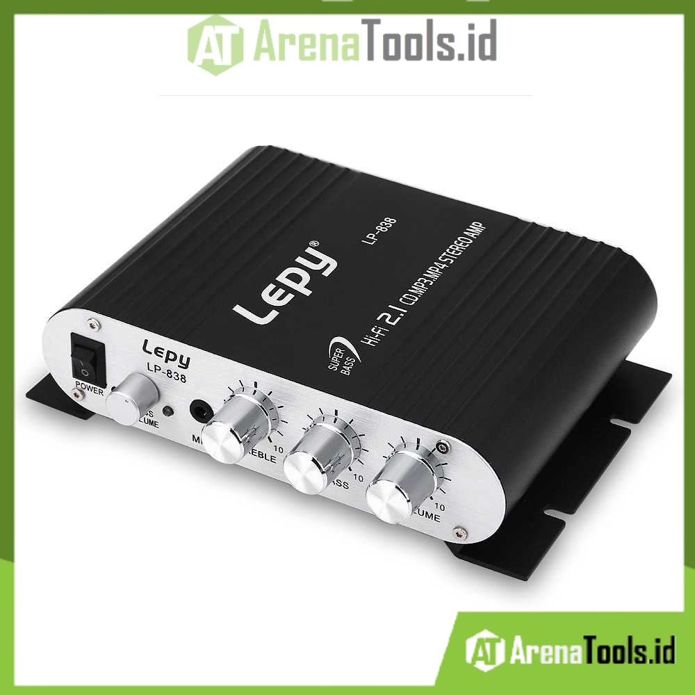Jual Lepy HiFi Stereo Amplifier Treble Bass Booster - LP-838 | Shopee ...