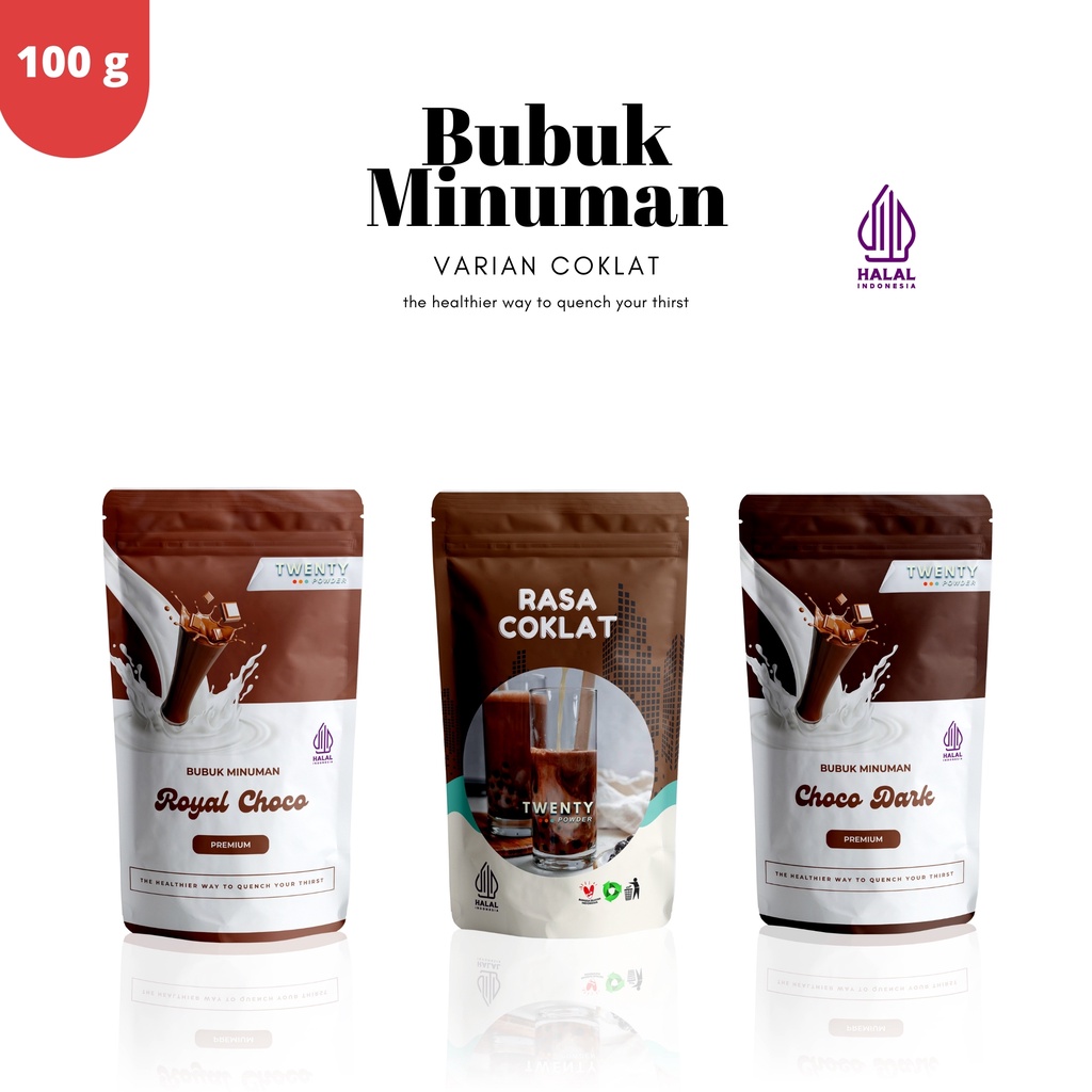 Jual Minuman Bubuk 100 gr Varian Coklat Rasa Premium Bubuk Minuman ...