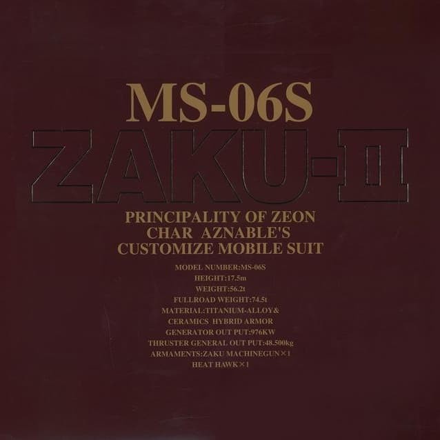 Jual Bandai PG perfect grade 1/60 Gundam Zaku II 2 char char's zeon ...