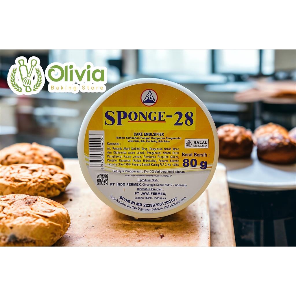 Jual Sponge SP 28 Halal MUI Pelembut Kue 80 Gr | Shopee Indonesia