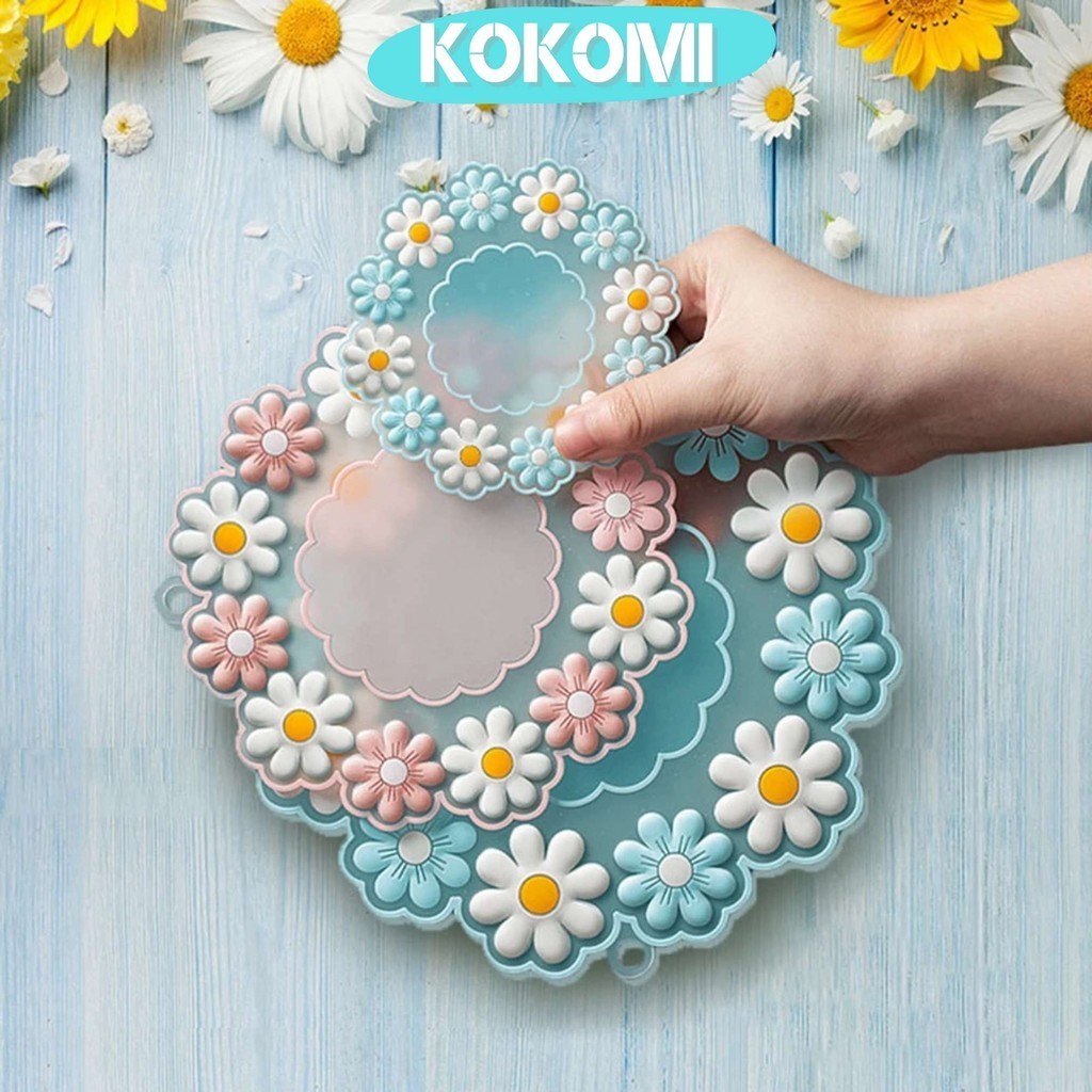 Jual KOKOMI Tatakan Gelas Bunga Coaster Silicone Mat Tatakan Alas Panci ...