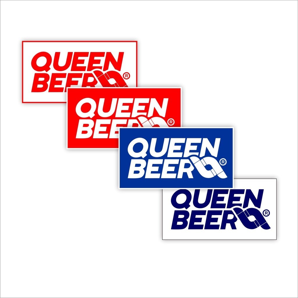 Jual Stiker brand stiker distro Queen beer bahan graftac anti air ...