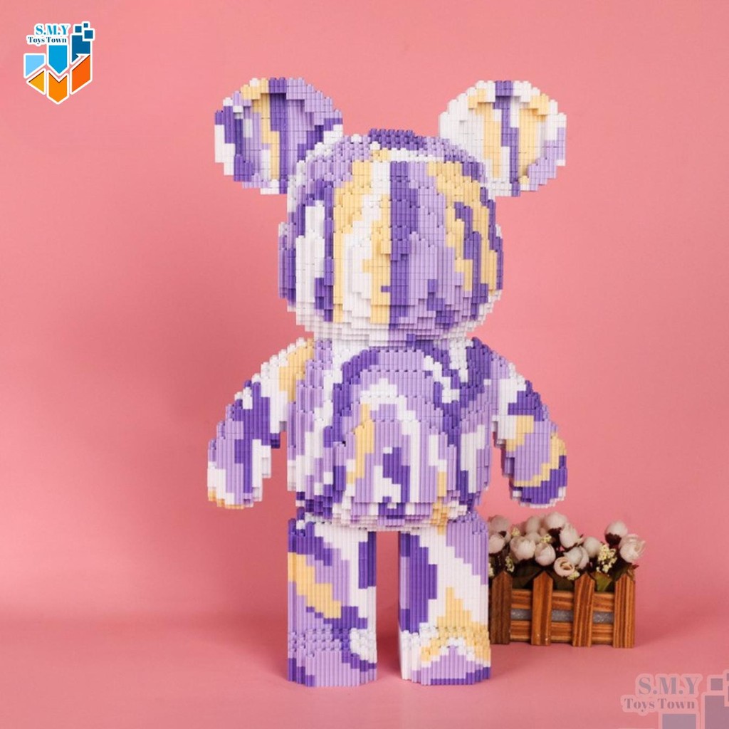 Jual SMY Toystown Violent Bear Taro Nano Block Big Bricks Mainan Balok ...
