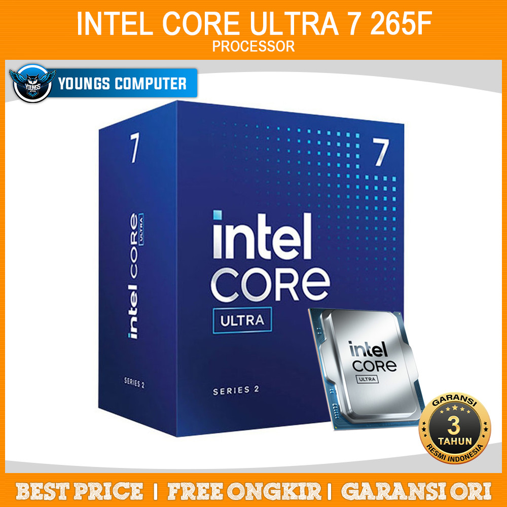 Jual INTEL Core Ultra 7 265F - 1.8GHz Up To 5.3GHz Cache 30MB LGA1851 ...