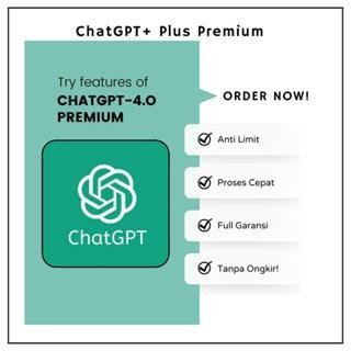 Jual chatgpt plus+premium chatgpt 4 pro dijual ke 10 orang 1 bulan user terbatas | Shopee Indonesia