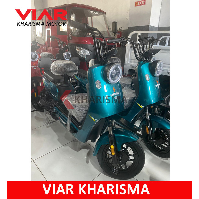 Jual Sepeda Listrik EV - Viar VITRON O2 - Hijau Biru | Shopee Indonesia