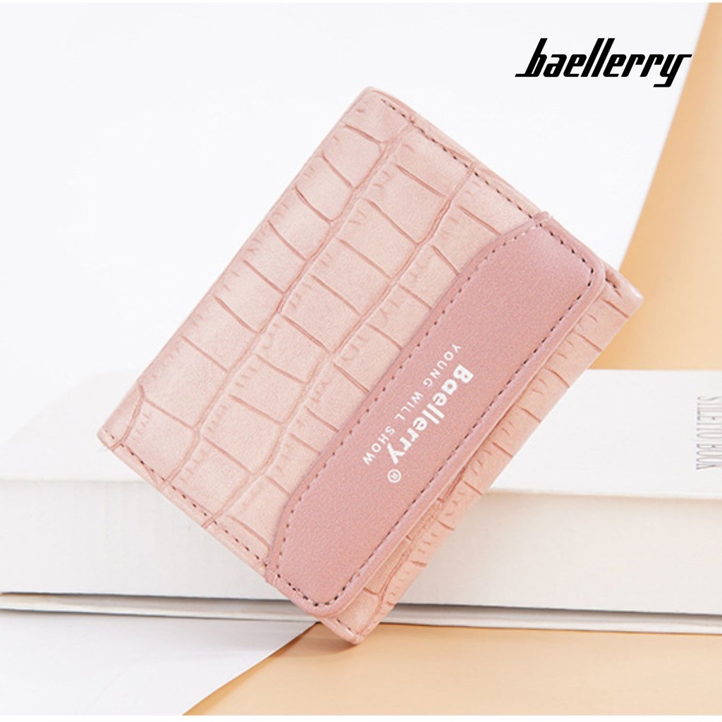Jual DOMPET LIPAT WANITA KECIL BAELLERRY ORIGINAL KULIT CROCO PINK ...