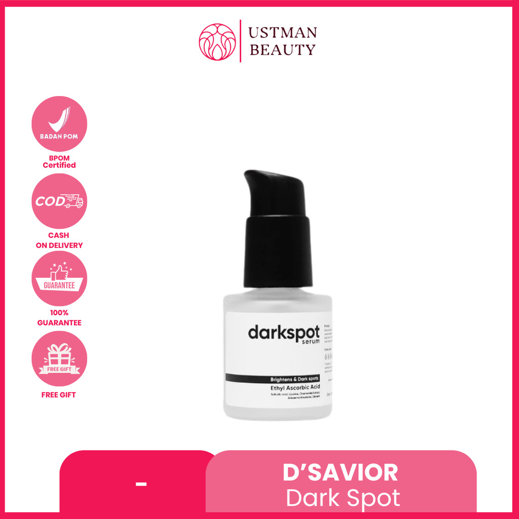 Jual D'SAVIOR Darkspot Serum Ethyl Ascorbic Acid 20ml Serum Wajah untuk ...