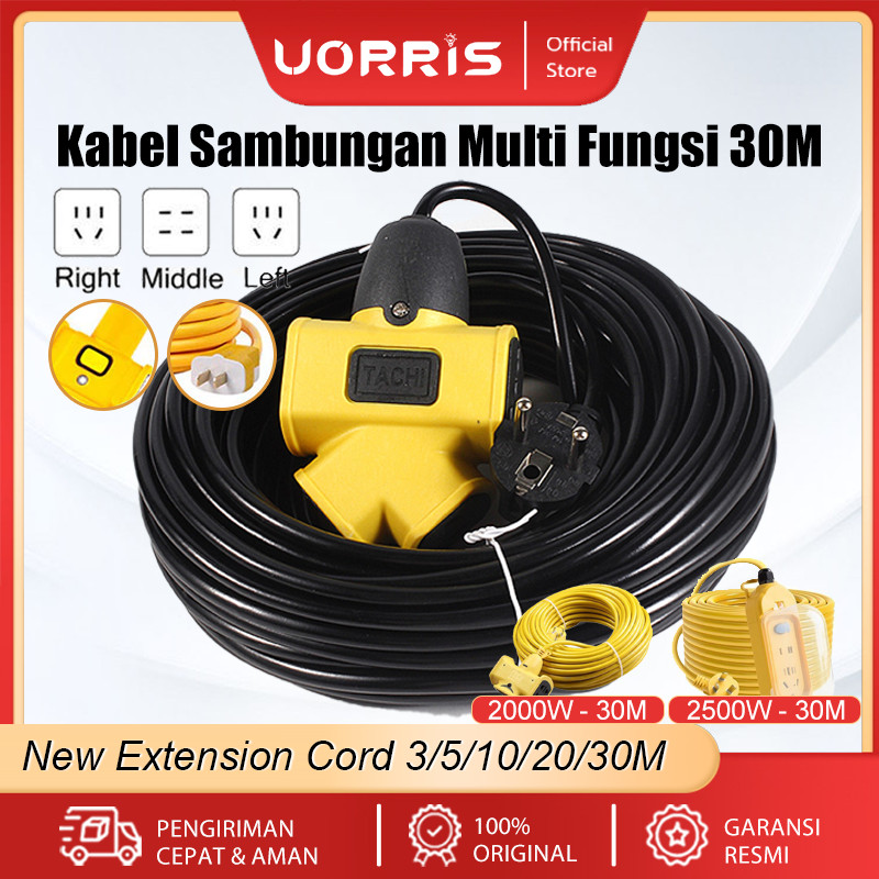 Jual 5/10/20/30 Meter Kabel Sambungan Multi Fungsi Colokan Kabel ...