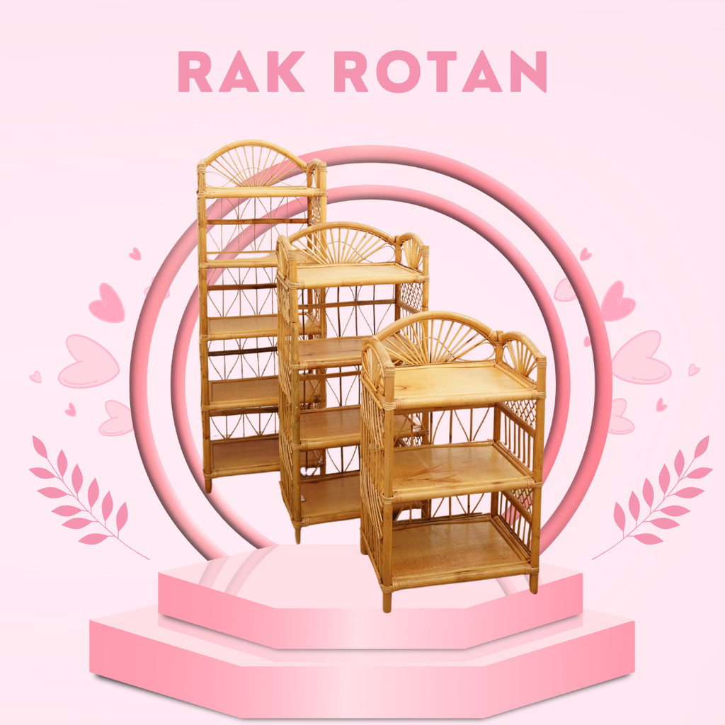 Jual Rak Rotan Oval Minimalis Serbaguna – Rak Anyaman Estetik untuk ...