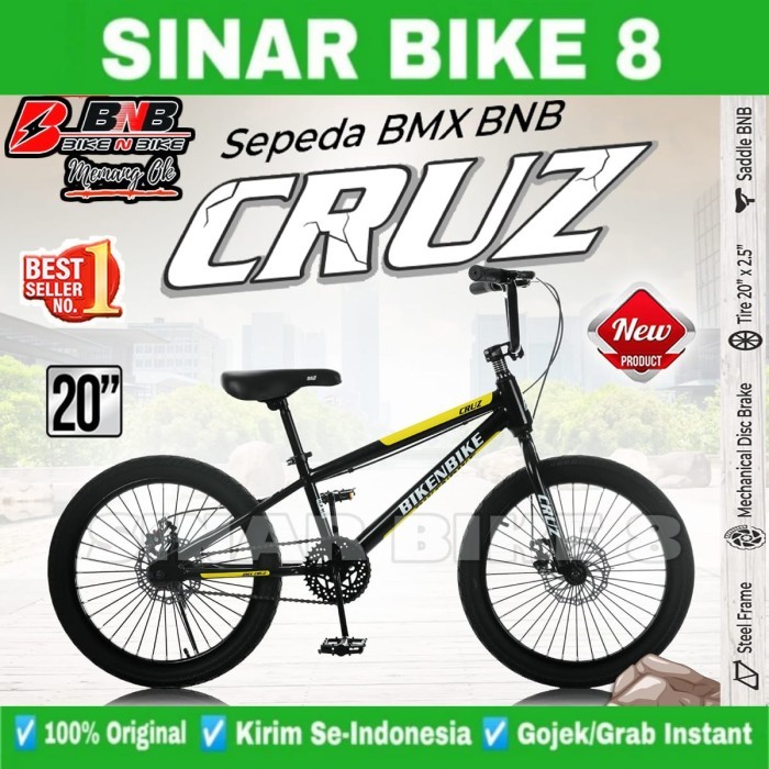 Jual Sepeda Ukuran 20 Inch BMX BNB CRUZ Rem Cakram | Shopee Indonesia