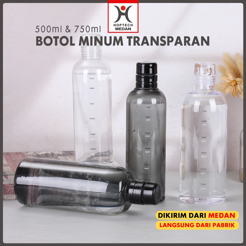 Jual Botol minum / Botol transparan / Botol olahraga / Botol portable 500ml & 750ml | Shopee ...