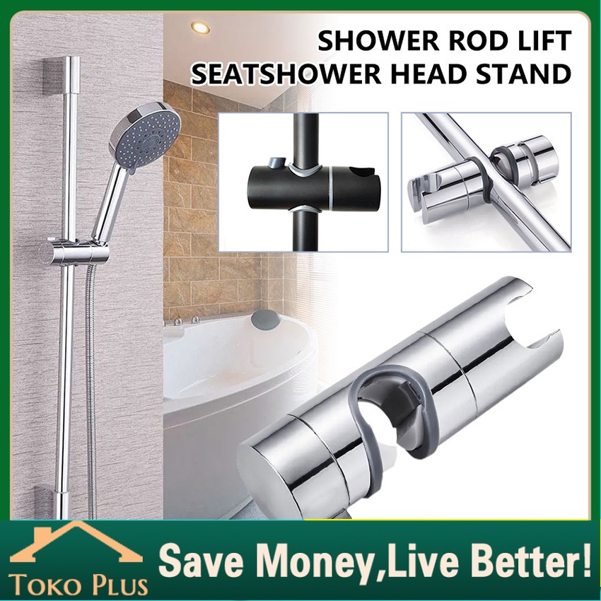 Jual Adjustable Bracket Clamp Holder Shower Tiang Kamar Mandi Holder ...