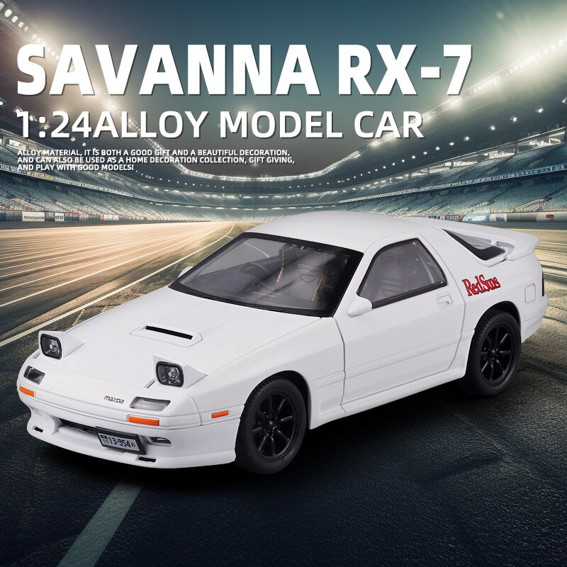 Jual Diecast model Mazda RX7 Savanna Initial D 1/24 koleksi hadiah anak ...