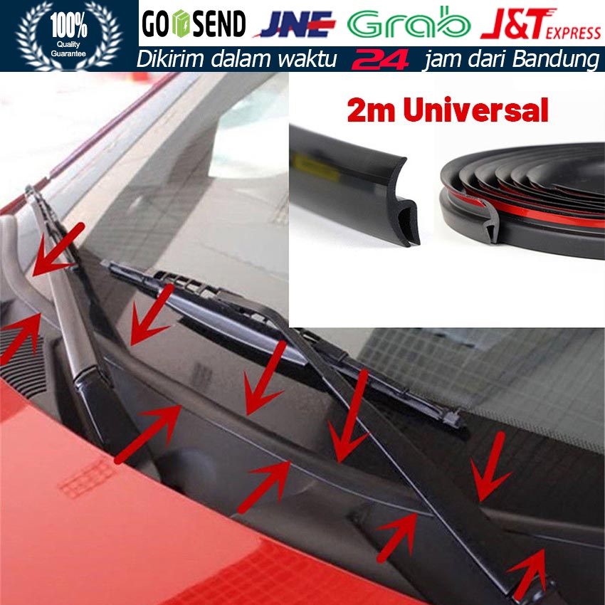 Jual 2M Seal Strip Karet Untuk Bawah Panel Windshield Mobil / Karet ...