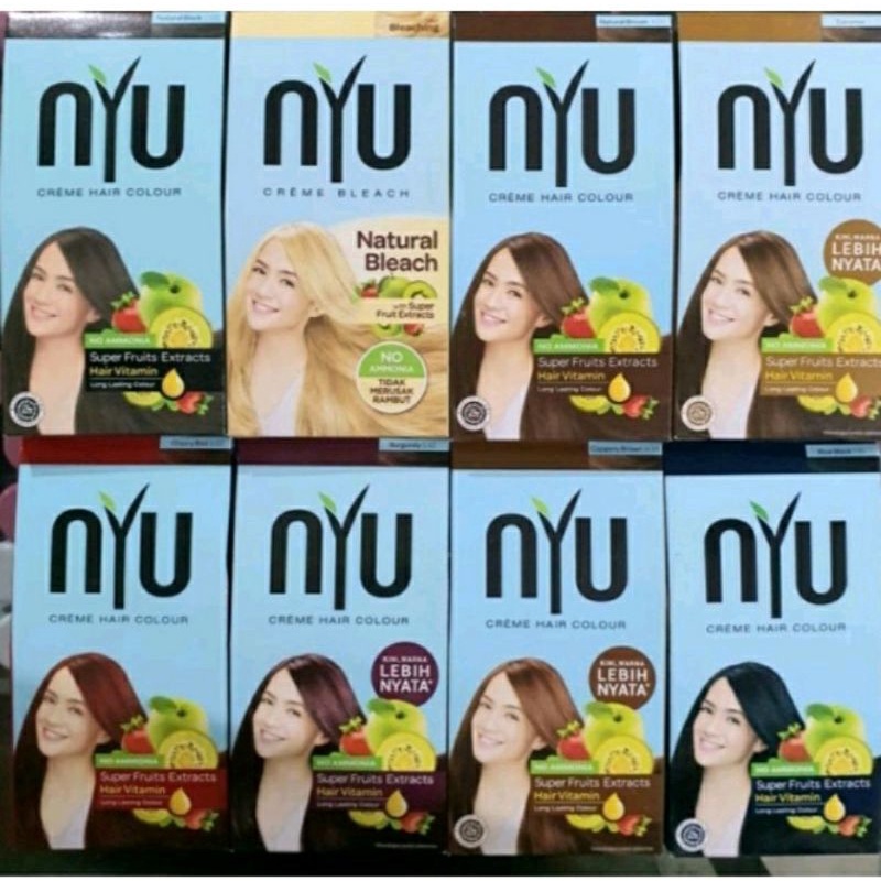 Jual NYU CREME HAIR COLOR SEMIR RAMBUT | Shopee Indonesia