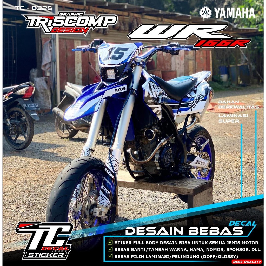 Jual Stiker Decal Motor WR 155R Striping WR155R Fullbody Super Glossy ...