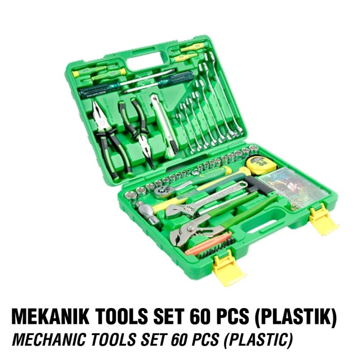 Jual TEKIRO mekanik tools SET 60 PCS mechanic tools 60pcs box plastik | Shopee Indonesia